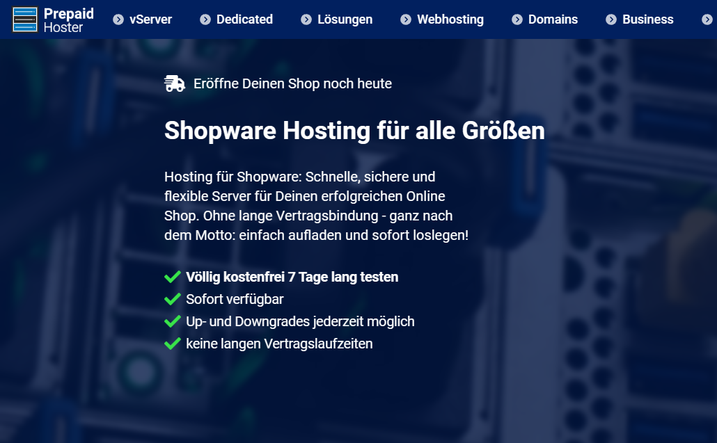 Shopware Online-Shop Hosting – Alles, was du wissen musst - Prepaid ...